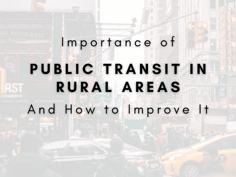 Importance of Public Transit in Rural Areas and How to Improve It | iunera